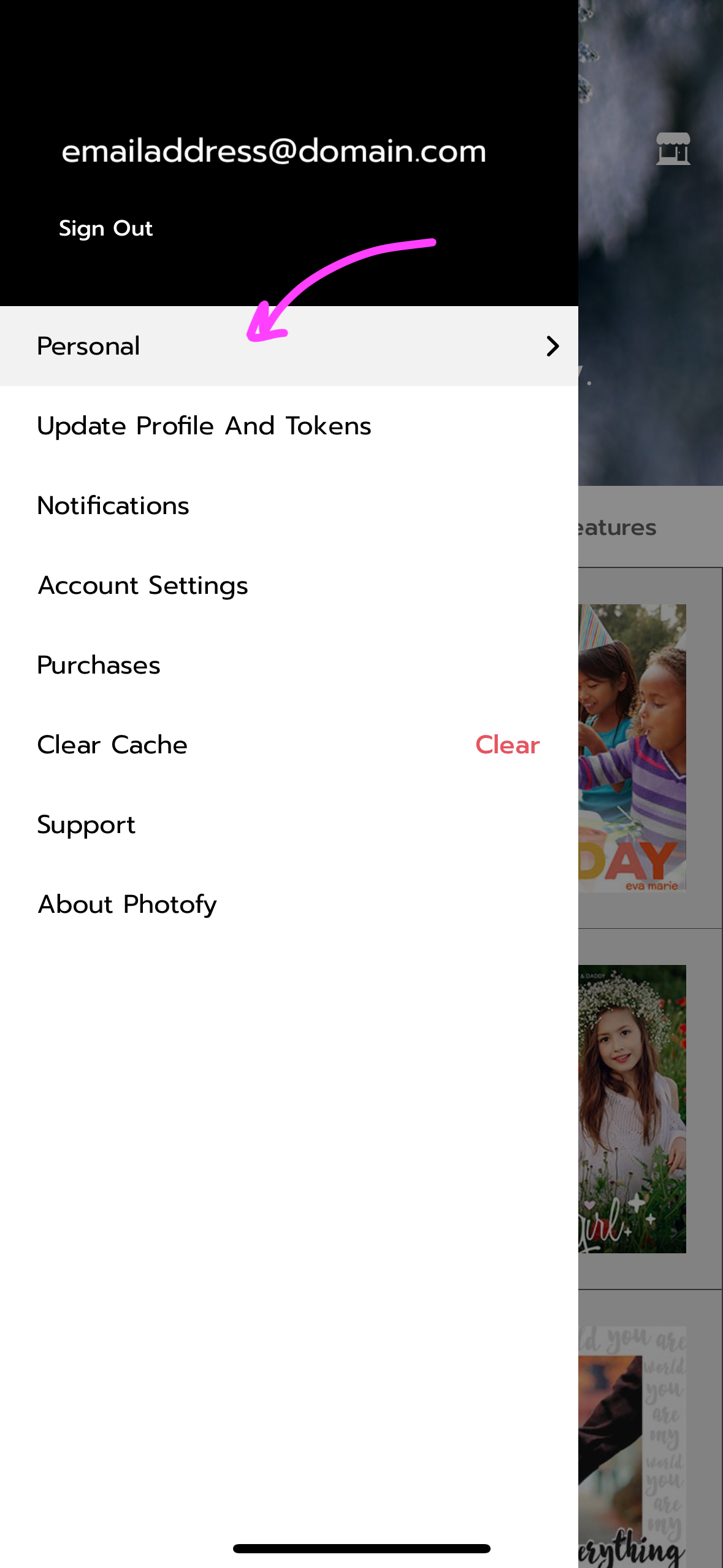 How to access my saved Projects? – Photofy Support 📓
