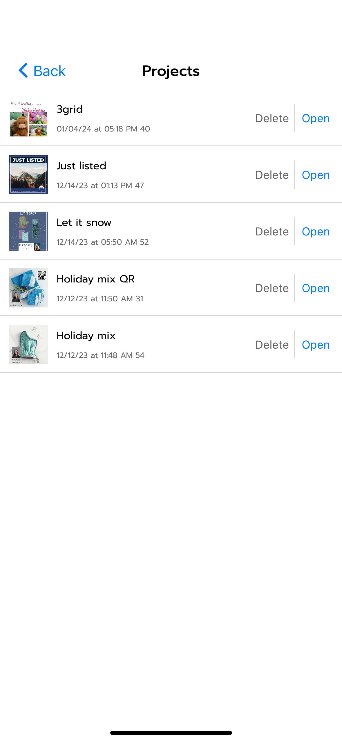 How to access my saved Projects? – Photofy Support 📓